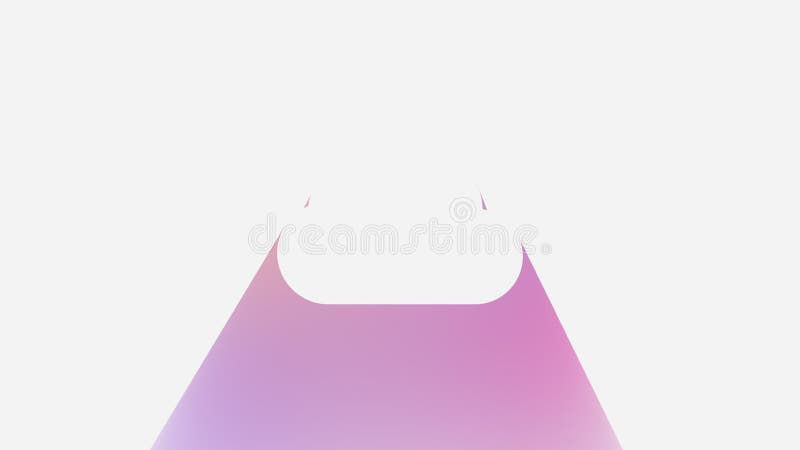 Cloud Shape with Long Colourful Shadow on White Background Stock Video ...