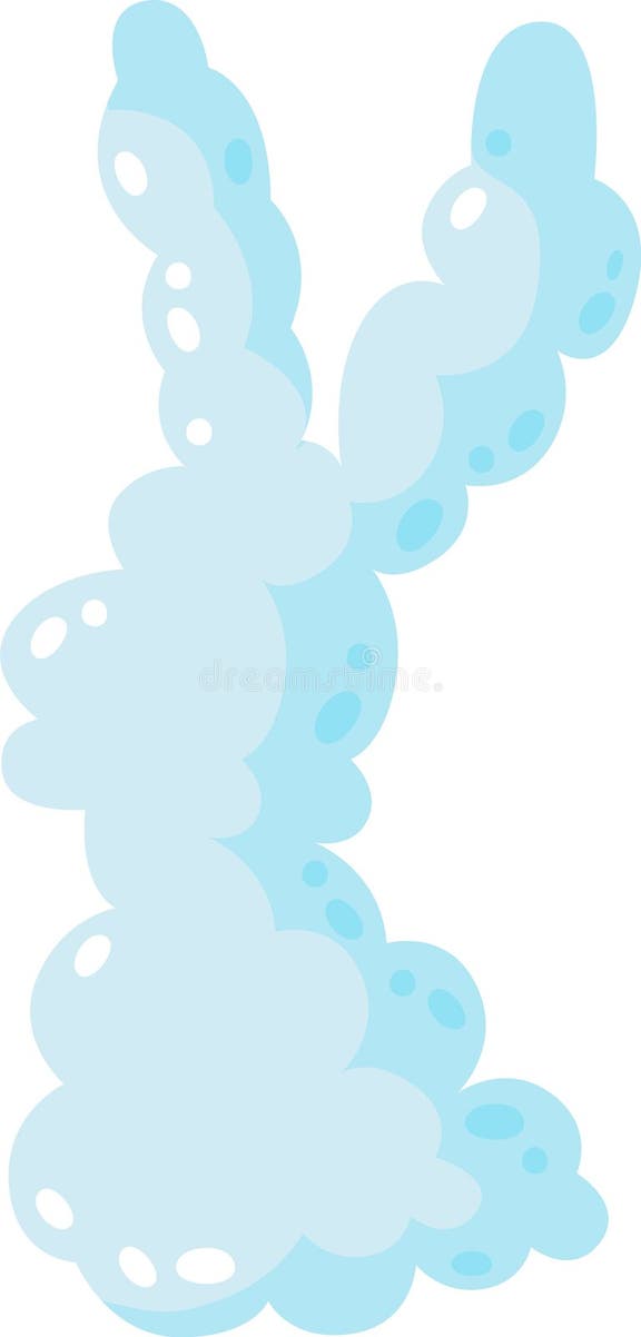 Cloud Shape Rabbit stock vector. Illustration of rabbit - 302128224