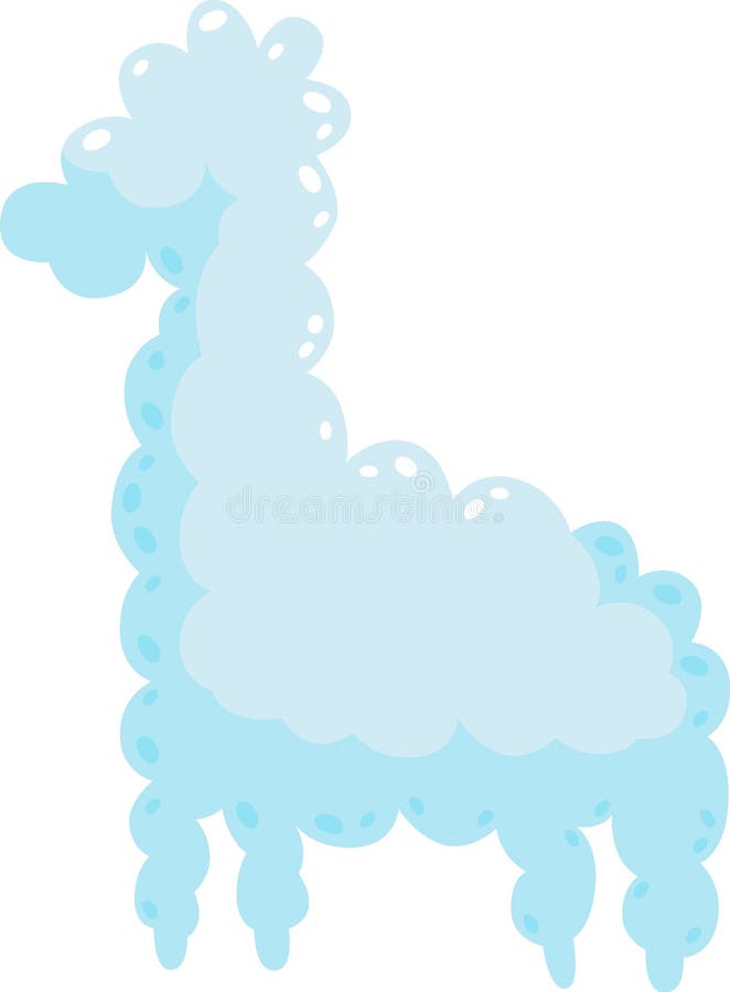 Cloud Shape Sheep stock vector. Illustration of drawing - 302128200