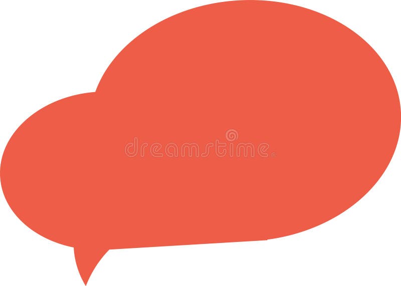 Cloud Shape Speech Bubble stock vector. Illustration of chat - 353249908