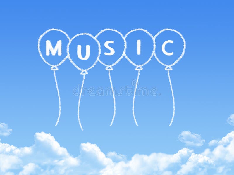 Music Note Shaped Cloud Stock Illustrations – 71 Music Note Shaped ...