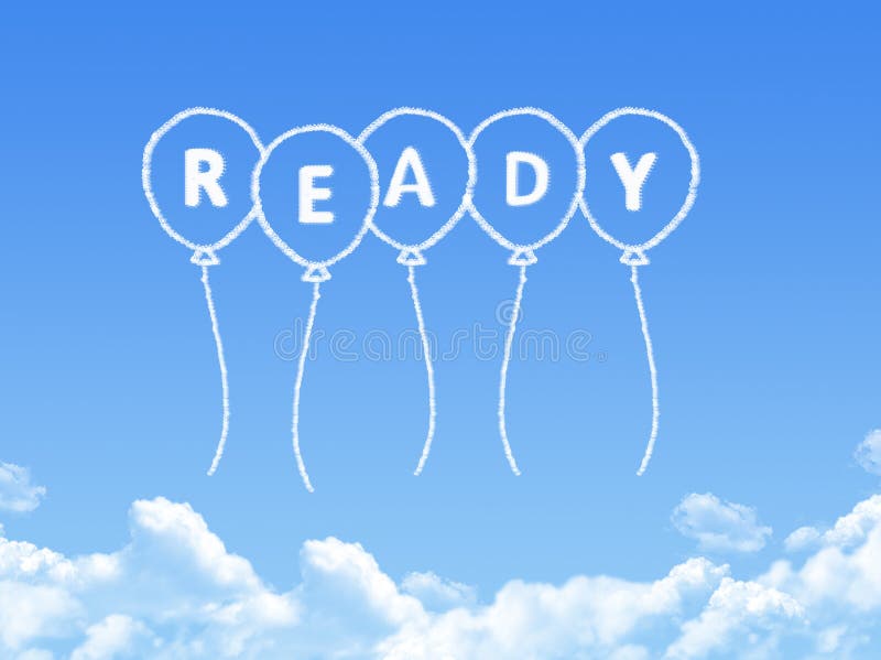 Cloud Shaped As Ready Message Stock Illustration - Illustration of ...