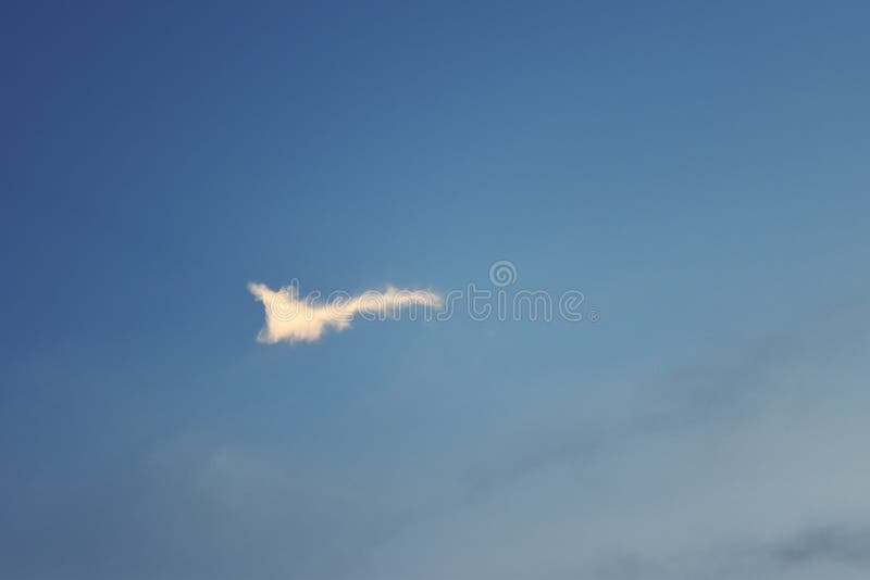 Cloud Shaped Check Mark on Blue Sky Stock Image - Image of climate ...
