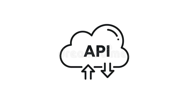Cloud-shaped Icon Featuring the Letters "API" Inside, Symbolizing ...