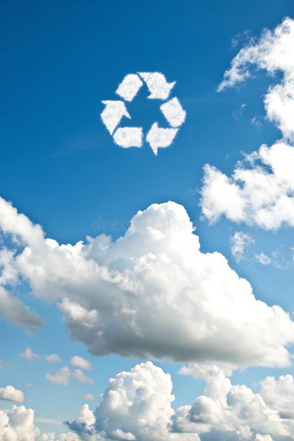 Recycle Cloud stock illustration. Illustration of clean - 366663539