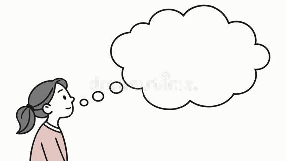 Cloud Shaped Speech Bubble for Thought, Vector Design Generative AI ...