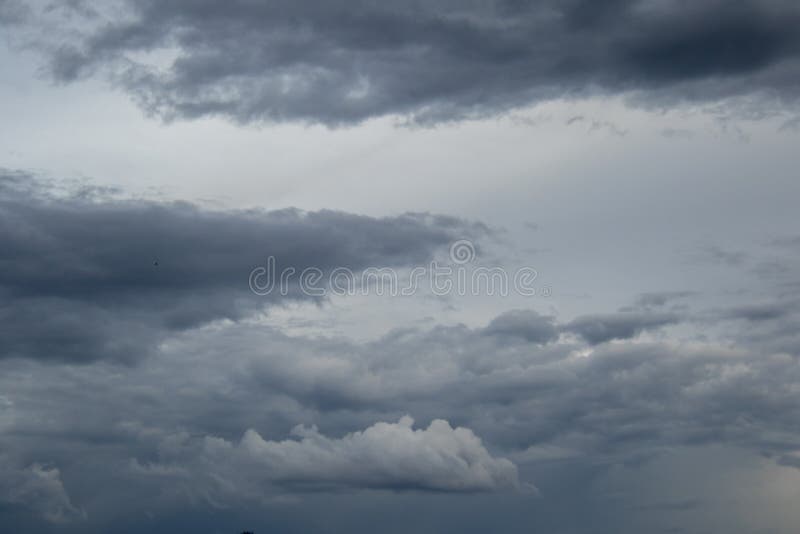 Cloud Shapes in an Overcast Sky Stock Photo - Image of scene, backdrop ...