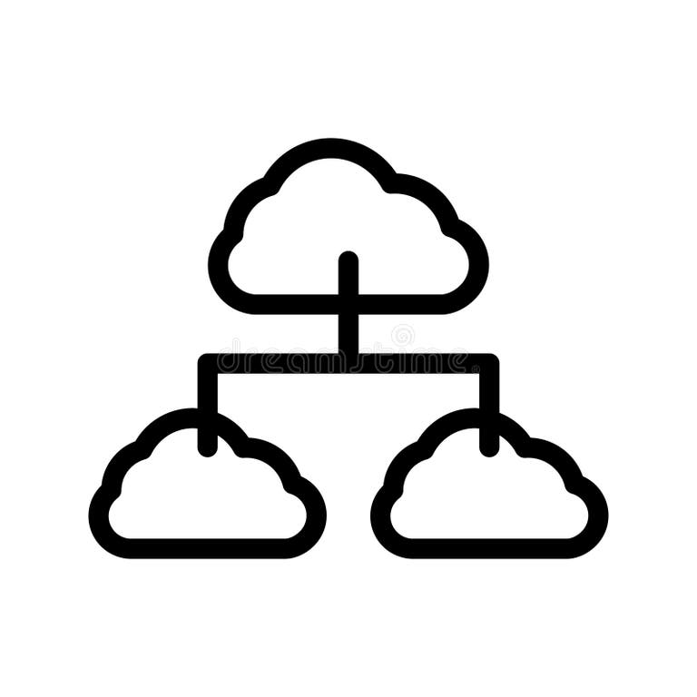 Cloud Sharing Icon stock vector. Illustration of designed - 369344315