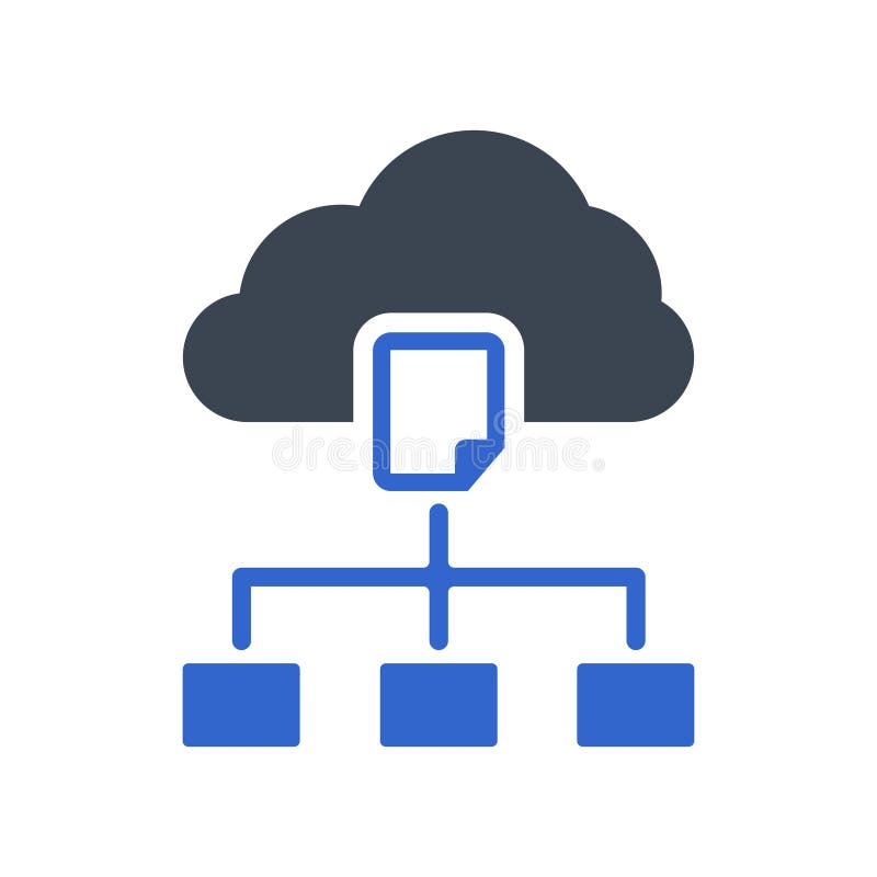 Cloud Sharing Icon stock vector. Illustration of technology - 174903554