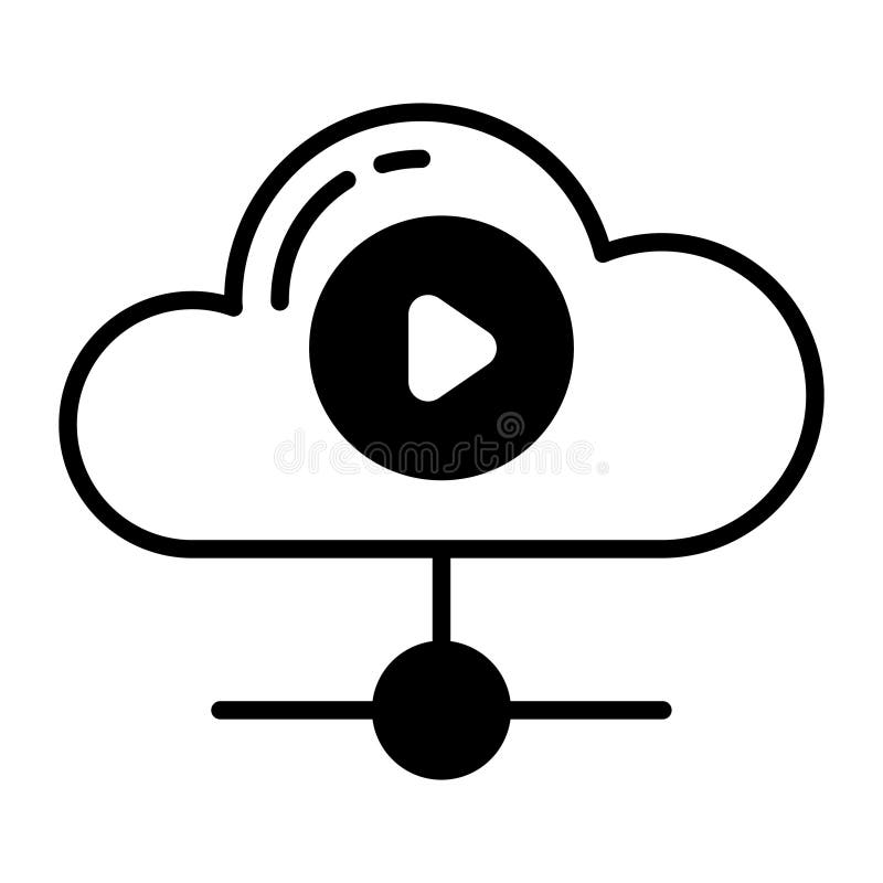 Cloud Sharing Vector Icon Isolated on White Background Stock Vector ...