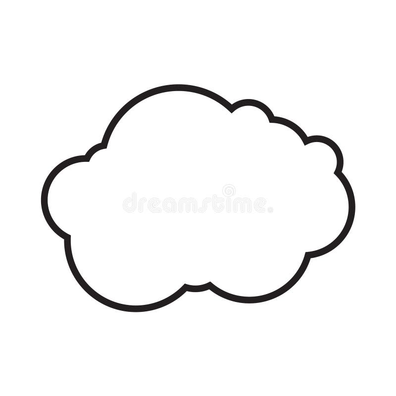 Cloud sign stock vector. Illustration of climate, network - 181614136