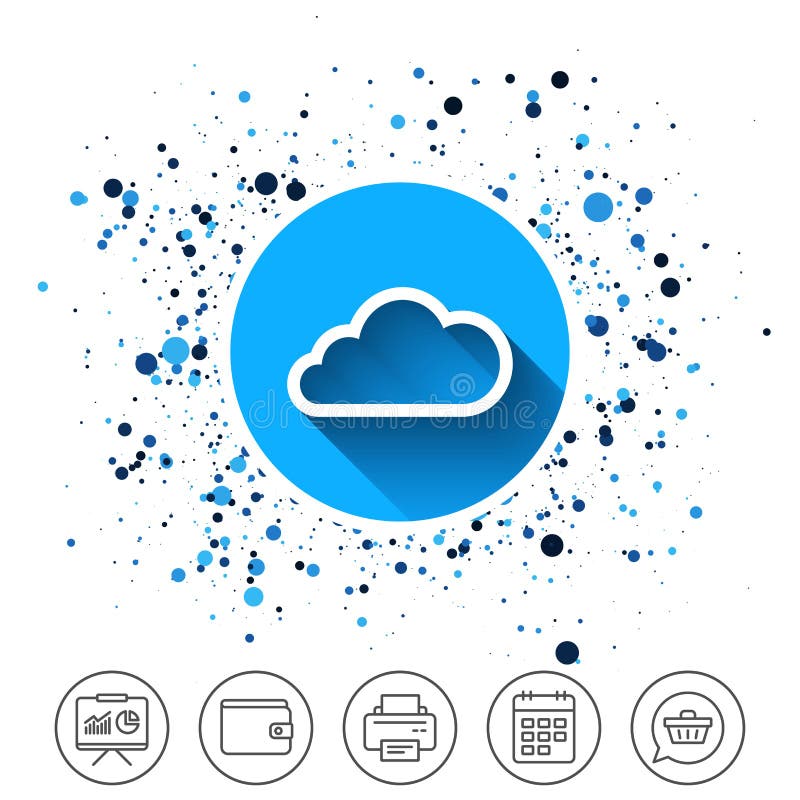 Cloud Sign Icon. Data Storage Symbol Stock Vector - Illustration of ...