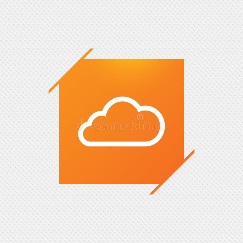 Cloud Sign Icon. Data Storage Symbol Stock Vector - Illustration of ...