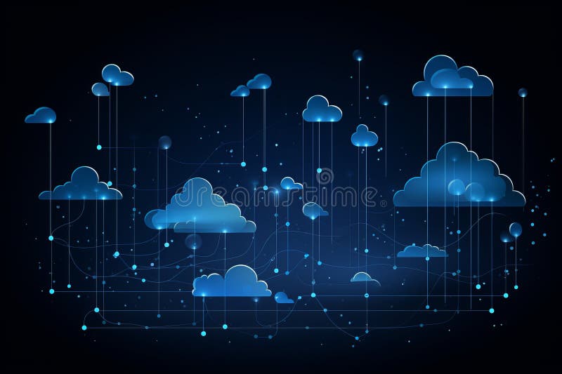 Cloud Silhouettes. Minimal Background for AWS and Azure, Perfect for ...