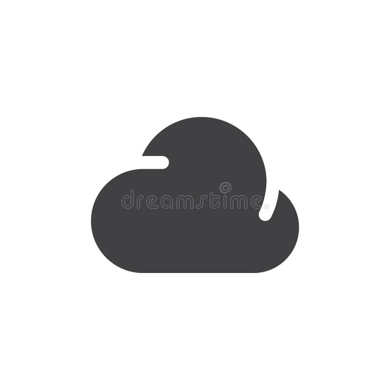 Cloud Simple Icon Vector, Filled Flat Sign, Solid Pictogram Isolated on ...