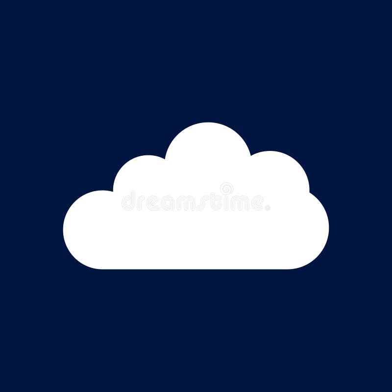 Cloud Simple Vector Modern Icon Design Illustration Stock Vector ...