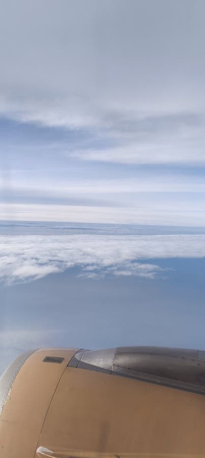 Cloud and Sky Blue View from Air Plane Windows Stock Image - Image of ...