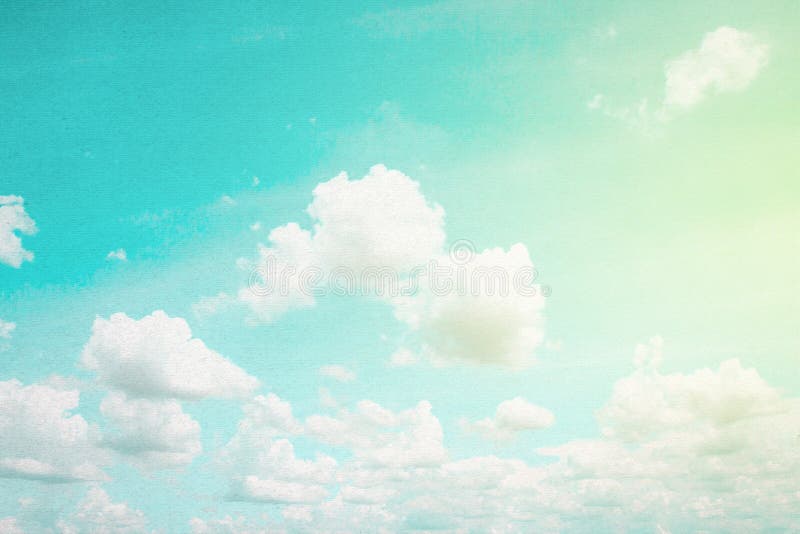 Cloud and Sky with Grunge Paper Background. Stock Photo - Image of ...