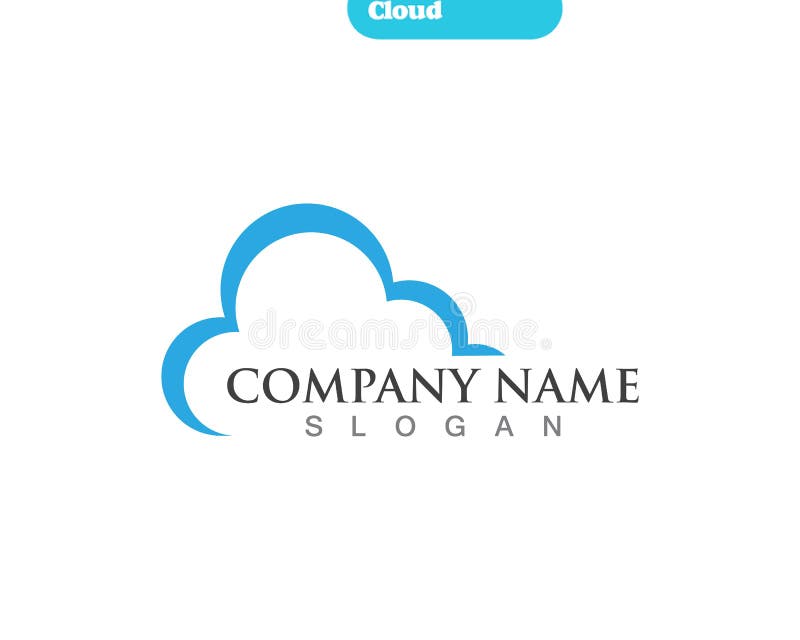 Cloud ,Sky Logo Tomplate stock vector. Illustration of vector - 213262702