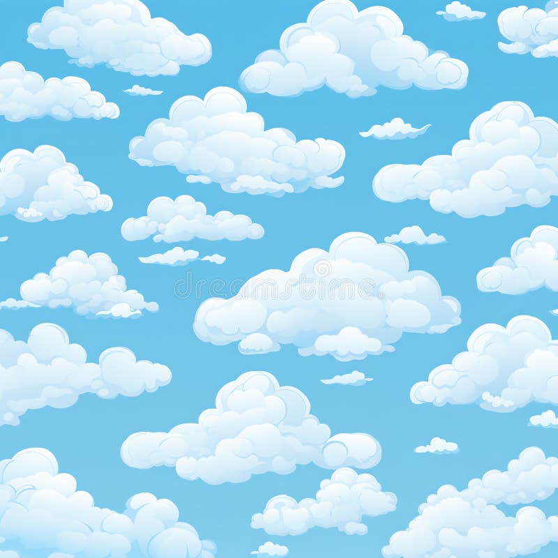 Cloud and Sky Patterns Background, Design Seamless Pattern Stock ...