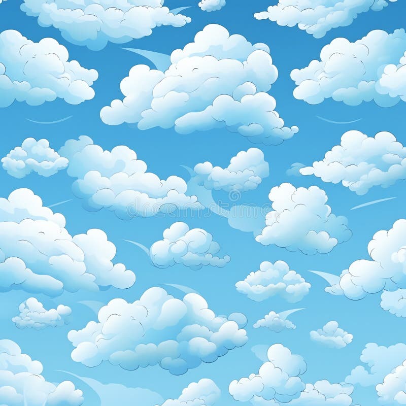 Cloud and Sky Patterns Background, Design Seamless Pattern Stock ...