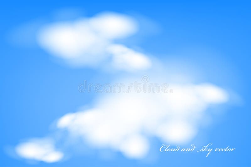 Cloud and sky scene stock vector. Illustration of summer - 96072002