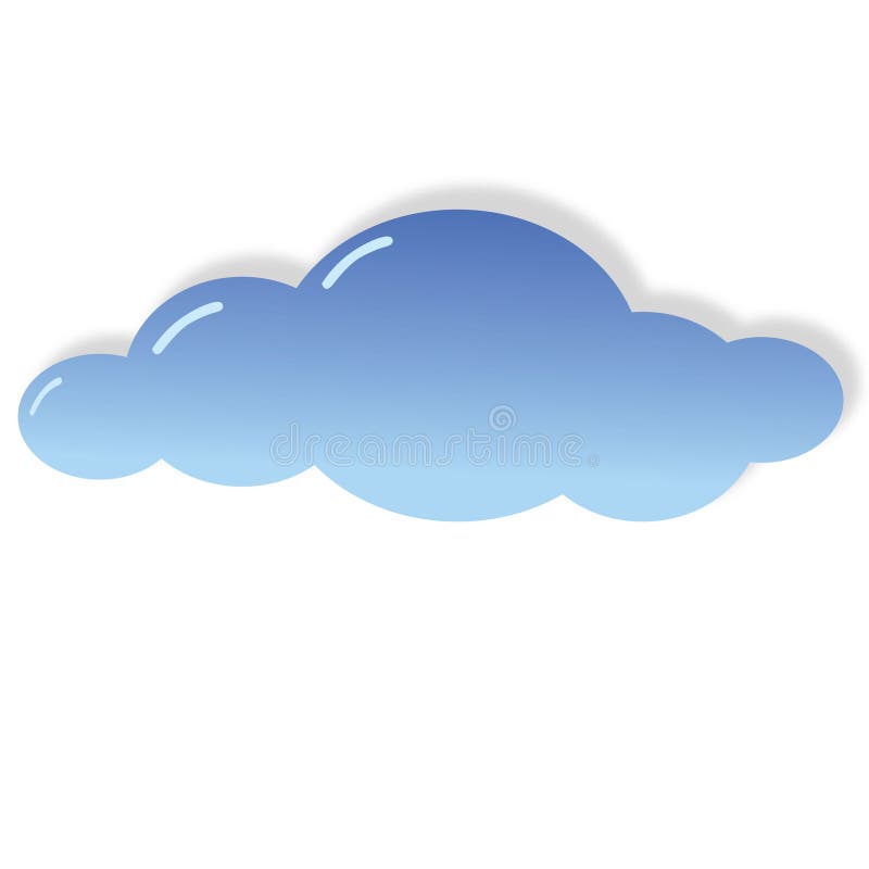 Cloud Sky Vector Cloud Icon Weather Cartoon Art Blue Stock Illustration ...