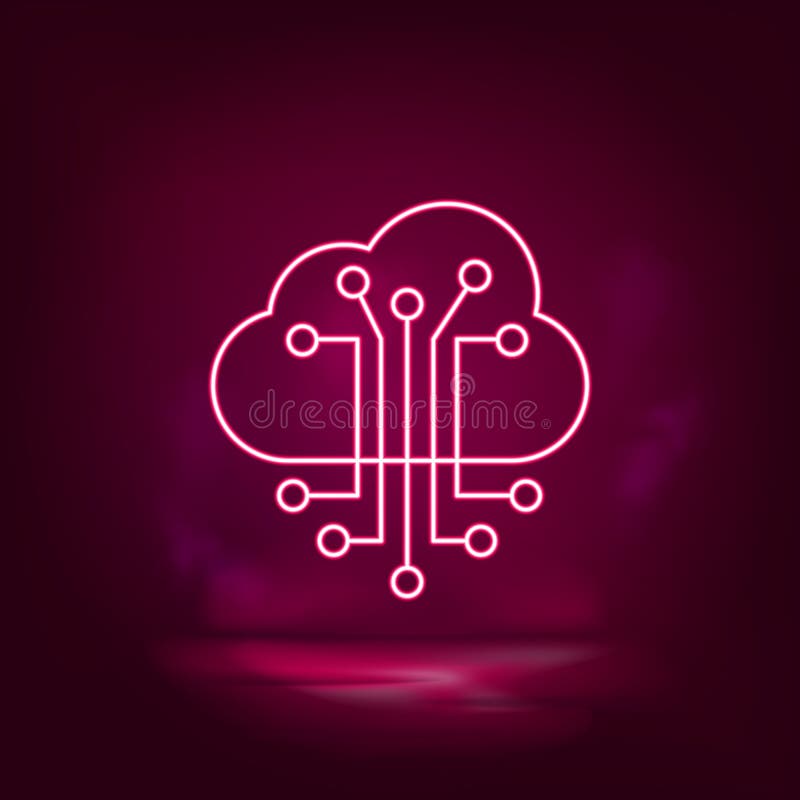 Cloud, Smart, Information, Network Icon - Vector. Artificial ...