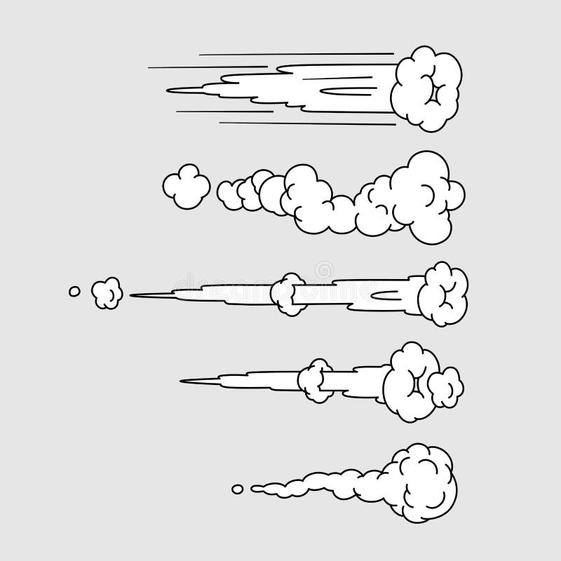 Cartoon Smoke Trail Stock Illustrations – 945 Cartoon Smoke Trail Stock ...