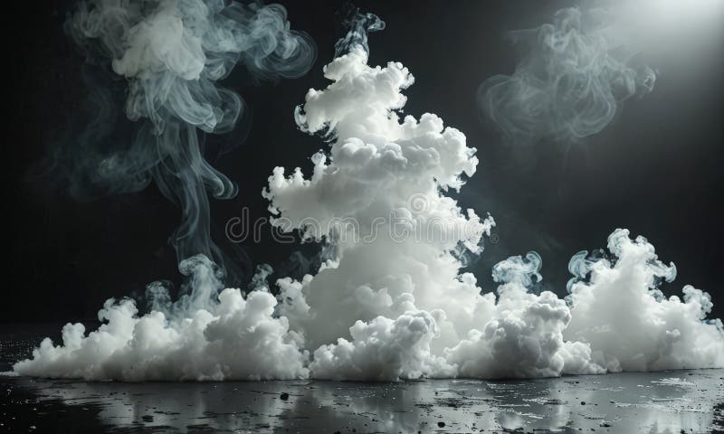 Cloud Smoke Floating in the Air Stock Illustration - Illustration of ...