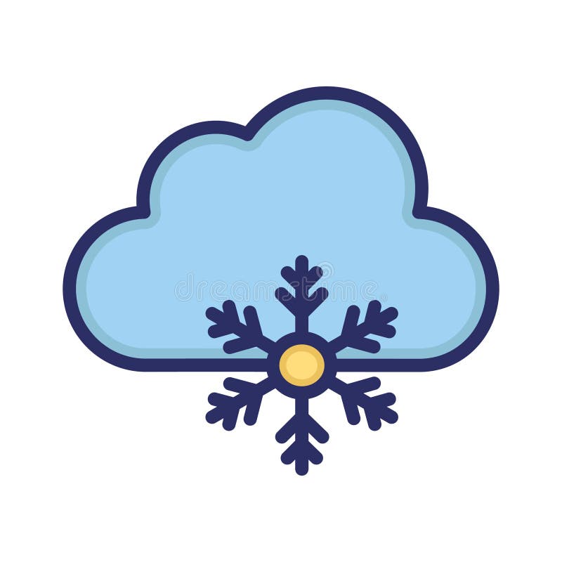 Cloud, Snow, Weather, Winter Fully Editable Vector Icon Stock Vector ...