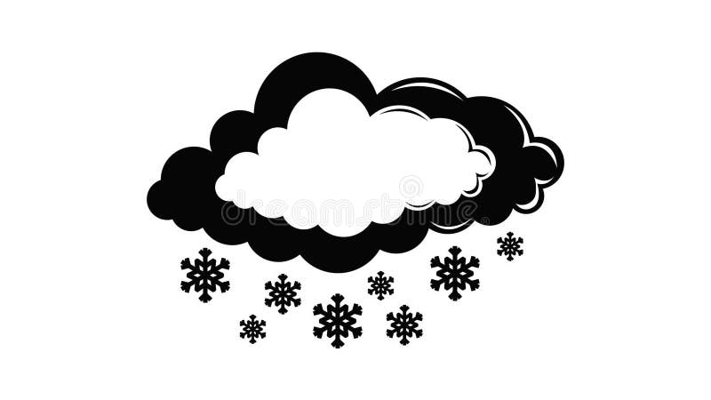 Cloud Snowflake Icon Animation Stock Video - Video of element ...