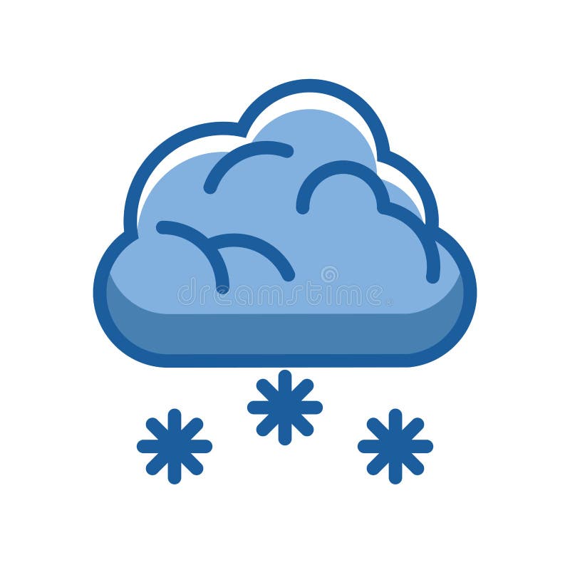 Cloud of snowflakes stock illustration. Illustration of ornate - 46003147