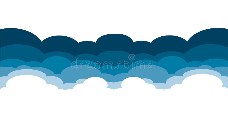 Cloud and Space of Blue Sky Abstract Art Vector Background Stock Vector ...