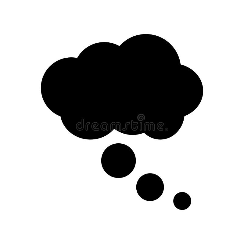 Think Bubble Vector Icon. Trendy Think Bubble Illustration Symbol ...