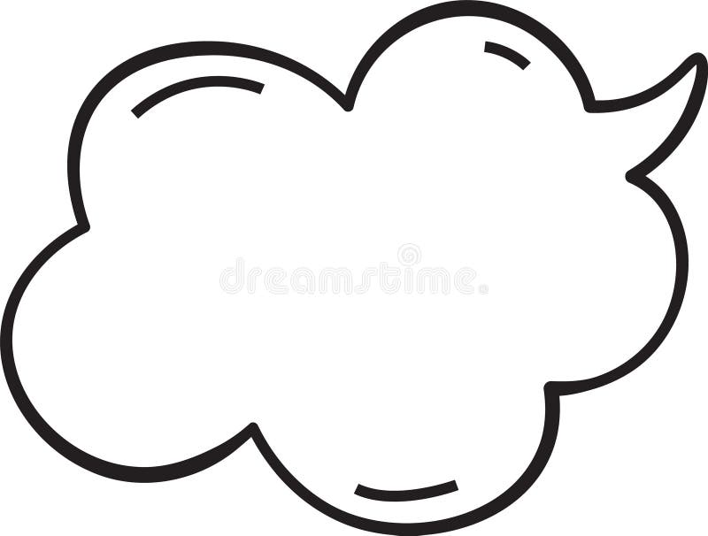 Cloud Speech Bubble stock vector. Illustration of symbol - 319731483