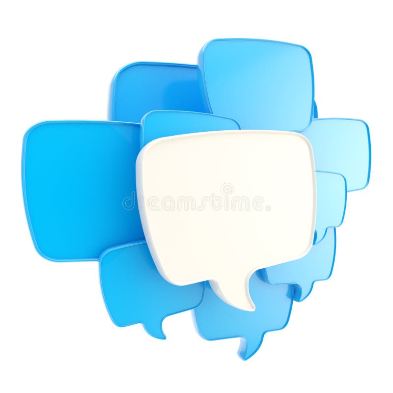 Cloud Conversation Share Talk Icon Stock Illustration - Illustration of ...