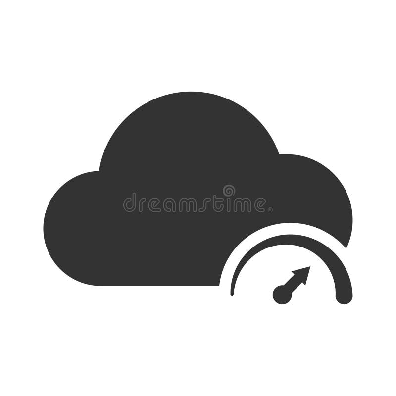 Cloud speed icon design stock vector. Illustration of cloudy - 232063095