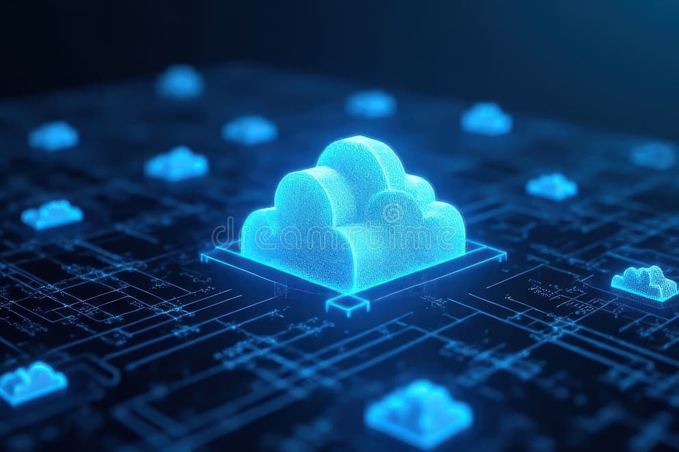 Cloud SSD VPS Innovation stock illustration. Illustration of technology ...