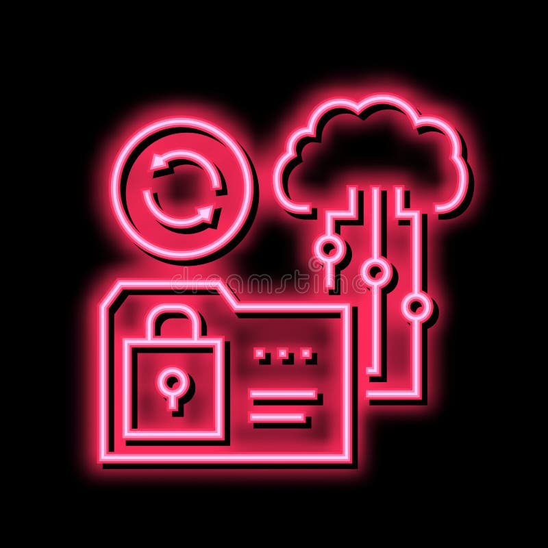 Cloud Storage Color Icon Vector Illustration Sign Stock Vector ...