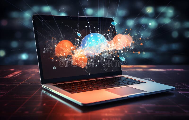 Cloud Storage Computer, Cloud Storage, Linking Computer, Data Center ...