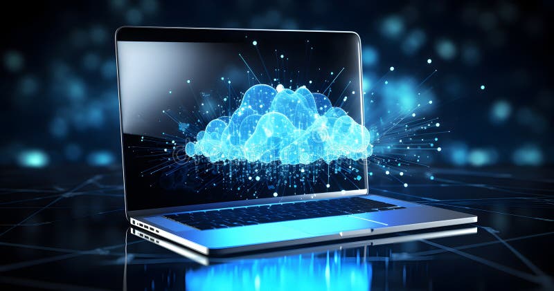 Cloud Storage Computer, Cloud Storage, Linking Computer, Data Center ...