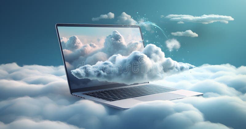 Cloud Storage Computer, Cloud Storage, Linking Computer, Data Center ...