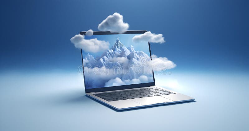 Cloud Storage Computer, Cloud Storage, Linking Computer, Data Center ...