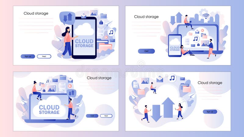 Cloud Storage. Cloud Computing Services. Tiny People Place Data in Big ...