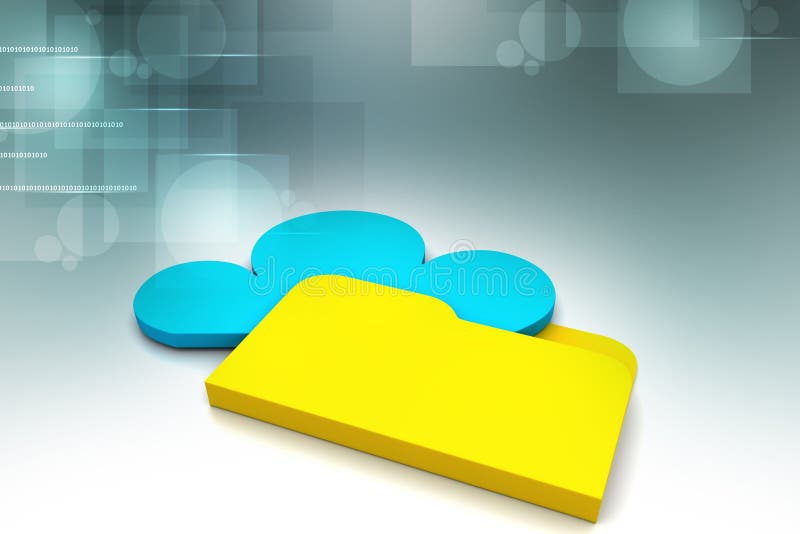 Cloud storage concept stock illustration. Illustration of service ...
