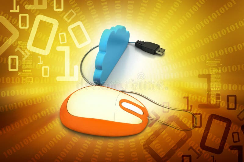 Cloud storage concept stock illustration. Illustration of mobility ...