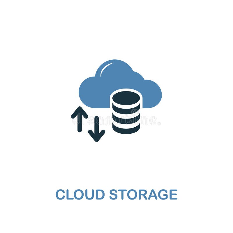 Cloud Storage Icon Set. Four Simple Symbols In Diferent Styles From Web ...