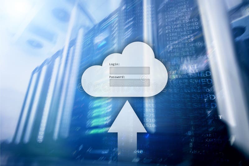 Cloud Storage, Data Access, Login and Password Request Window on Server ...