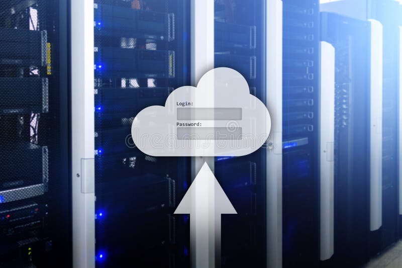 Cloud Storage, Data Access, Login and Password Request Window on Server ...